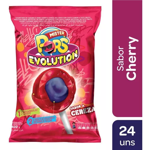 Chupetin Mr Pops Cereza x 24 Unidades | Casa Miguel Cotillón